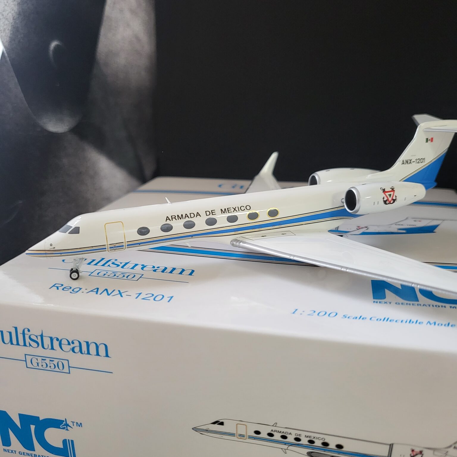Gulfstream 550 (Marinha do México) – Miniaturas de avioes – aeromodelismo
